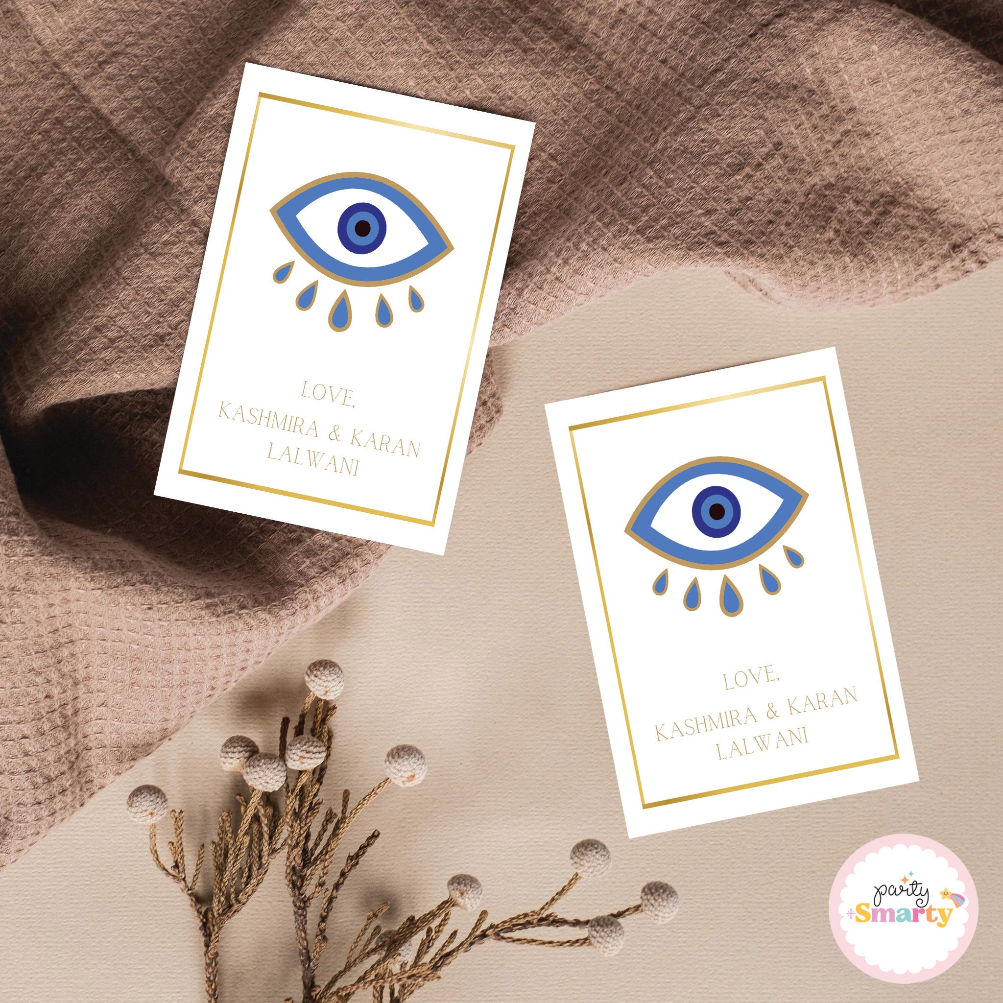 Evil eye Best Wishes Card – Party Smarty